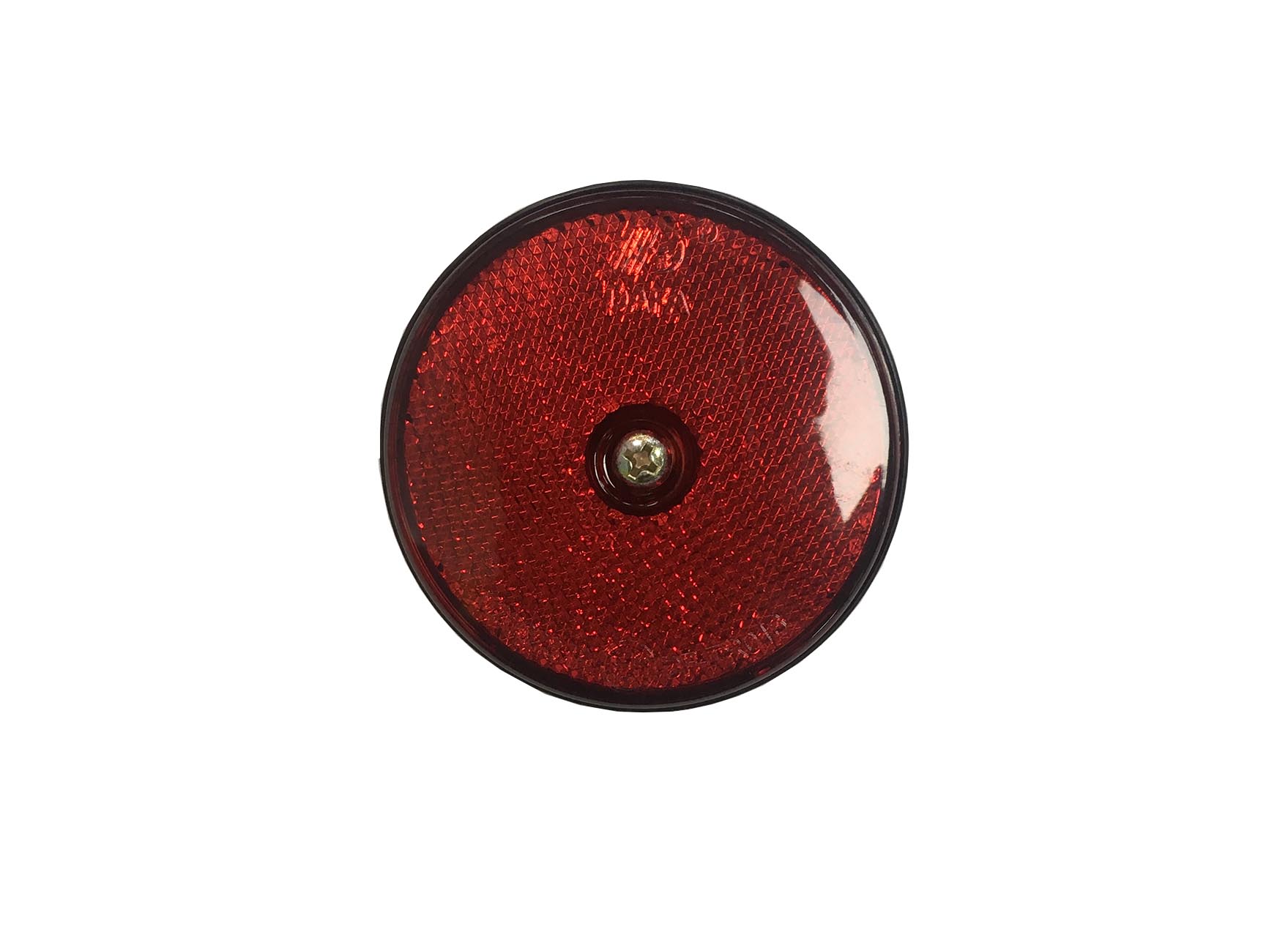 Red Circular Plastic Reflector | Indespension