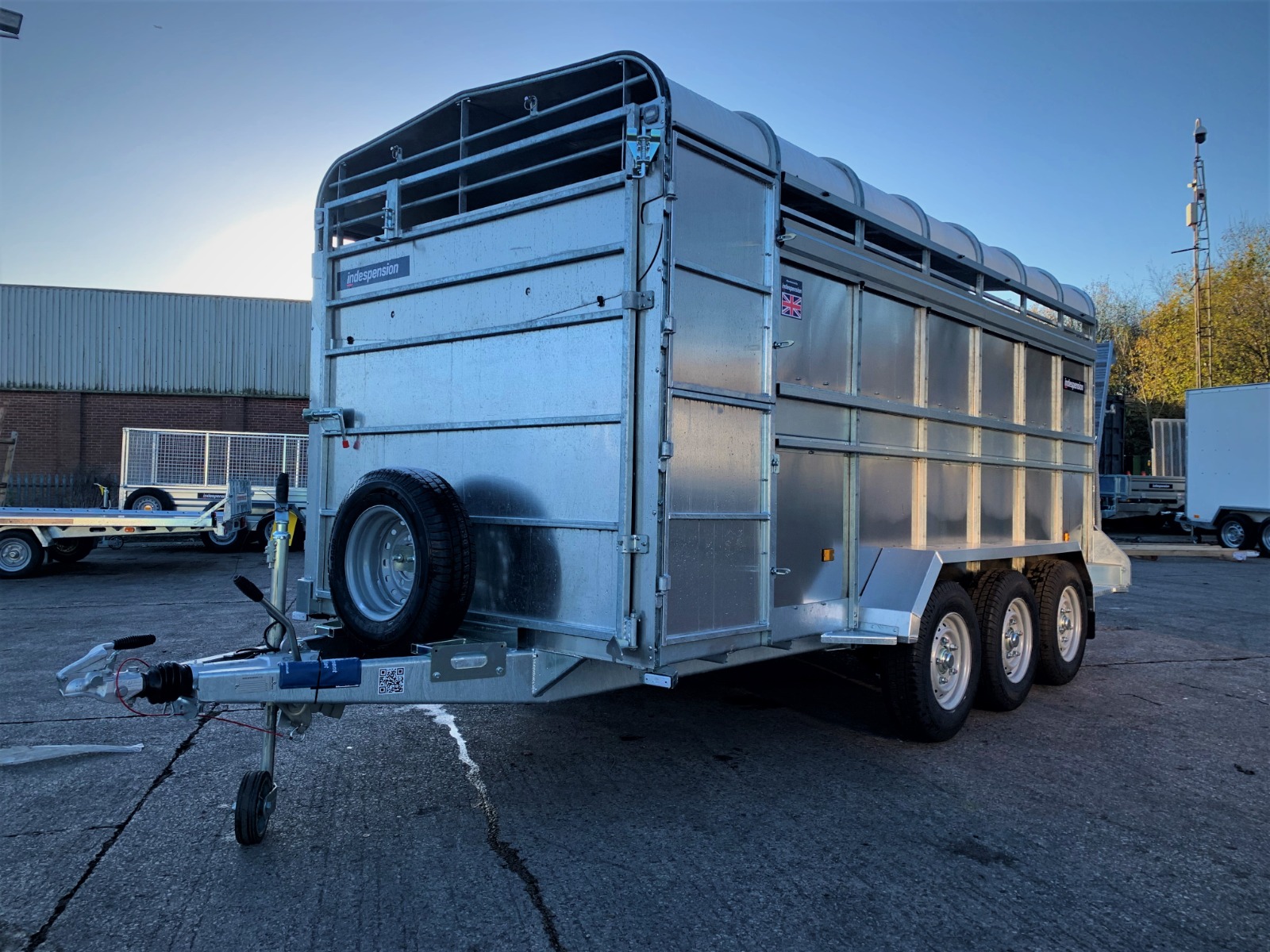 Indespension Triple Axle 14' x 6' x 6'H Livestock Trailer w/ optional ...