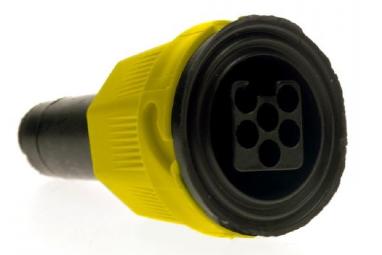 6 PIN Square Plug Connector - Lefthand | Indespension